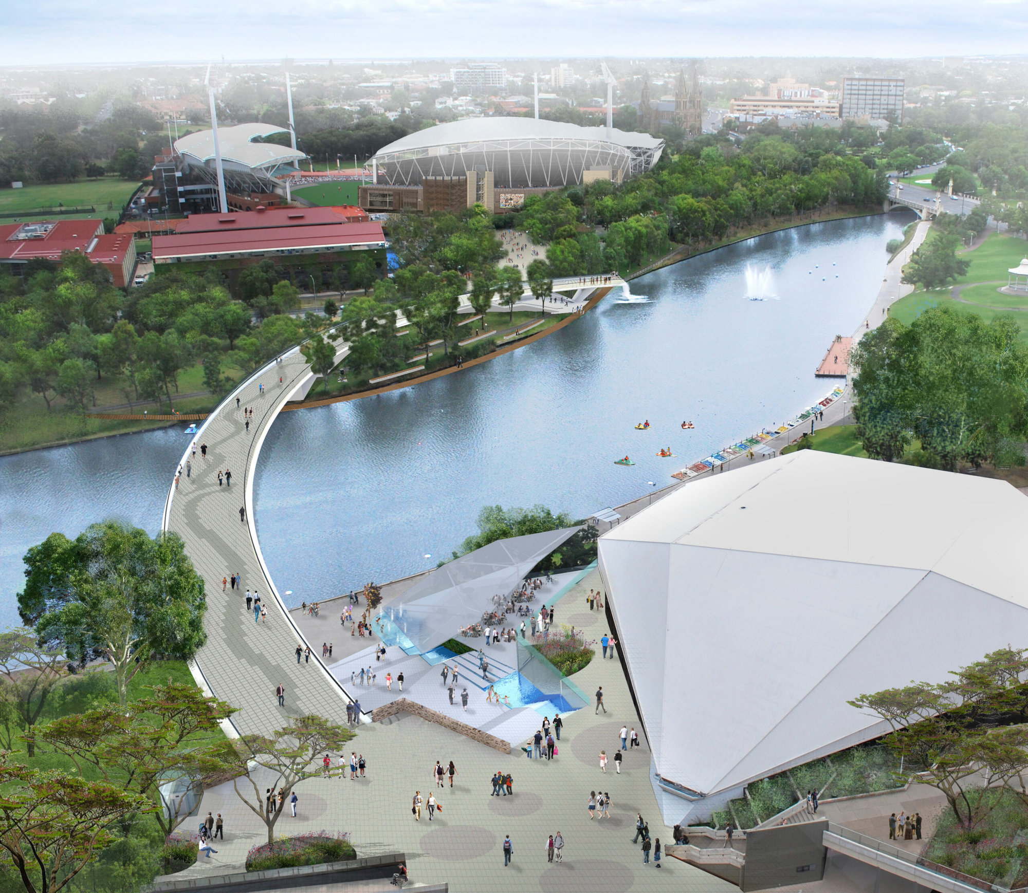 Adelaide Riverbank Pedestrian Bridge – Tonkin Zulaikha Greer