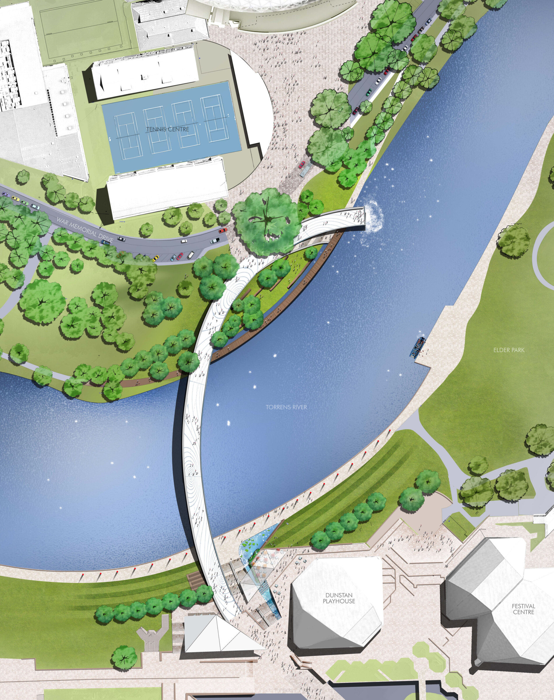 Adelaide Riverbank Pedestrian Bridge – Tonkin Zulaikha Greer