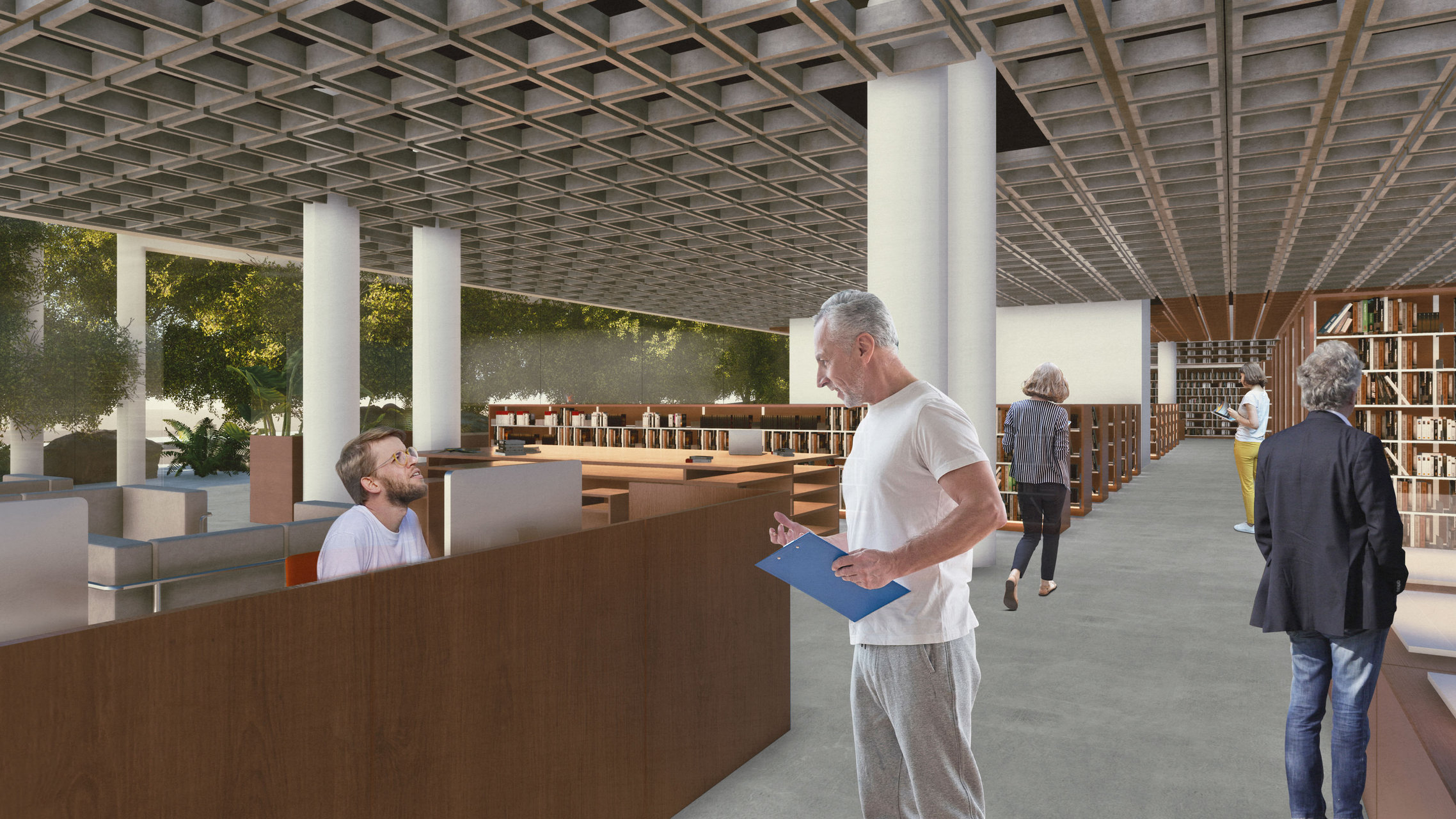 Art Gallery of NSW Library and Members Lounge – Tonkin Zulaikha Greer